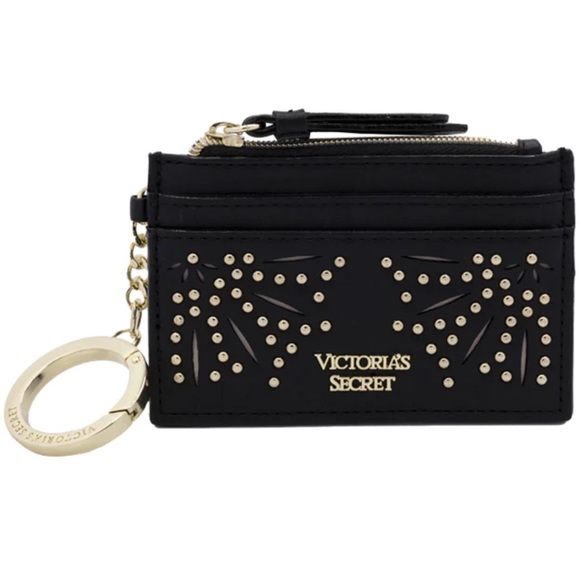 Victoria's Secret | Accessories | Vs Logo Card Case Keychain Pebbled ...